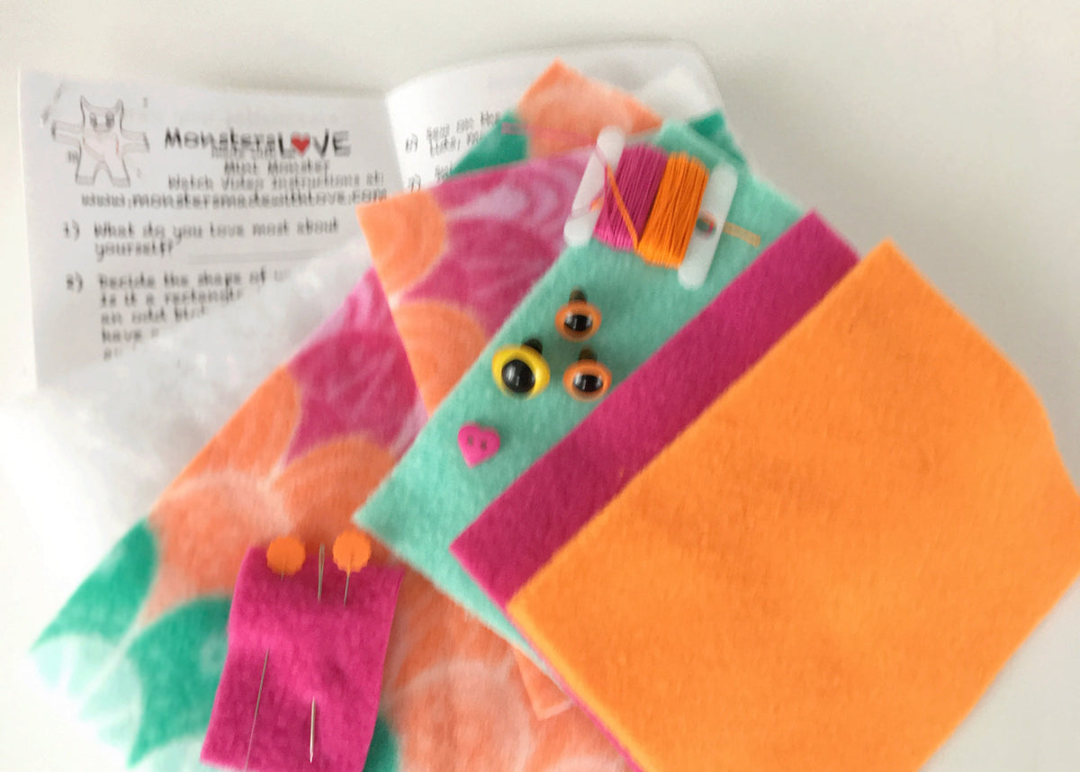 Create Your Own Mini Monster Kit - Sherbet – Monsters Made with Love